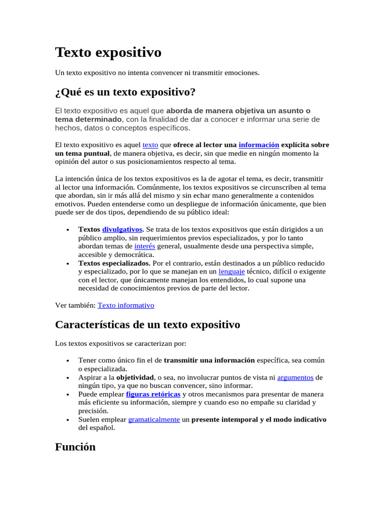 Texto Narrativo y Expositivos | PDF | Información
