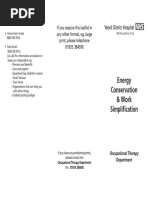 Energy Conservation and Work Simplification Handout | PDF