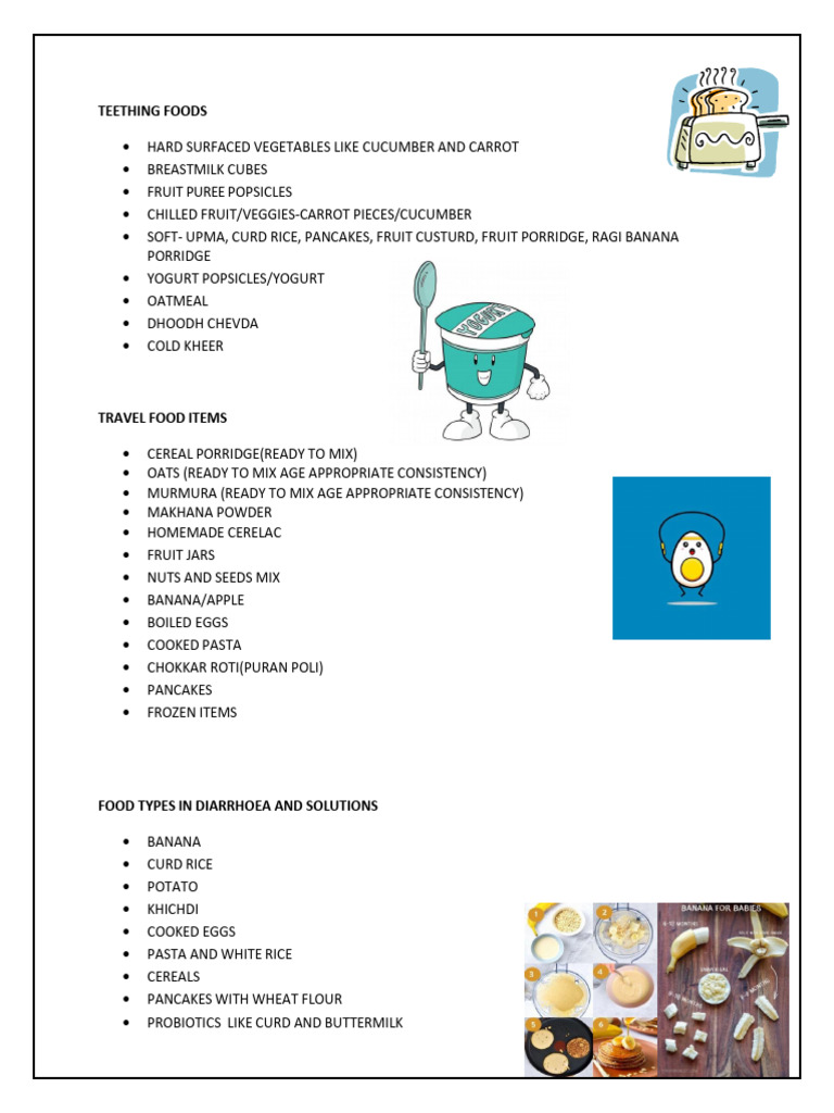 Teething Foods | PDF