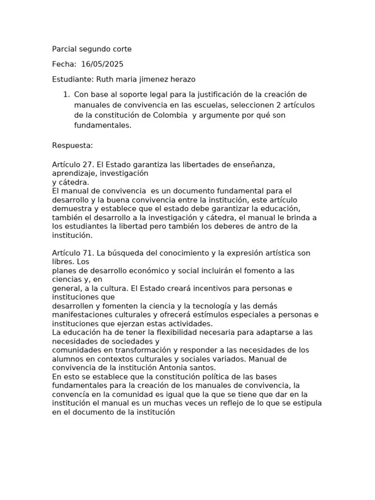 Parcial Segundo Corte POIII | PDF | Institución | Conocimiento