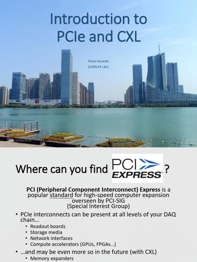 Introduction To PCIe and CXL 1746566446 | PDF | Information And Communications Technology ...