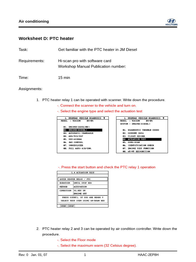 AirCon Worksheet D Answered - 2009 | PDF