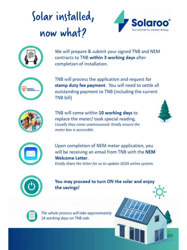 Next Steps After Solar Installation | PDF