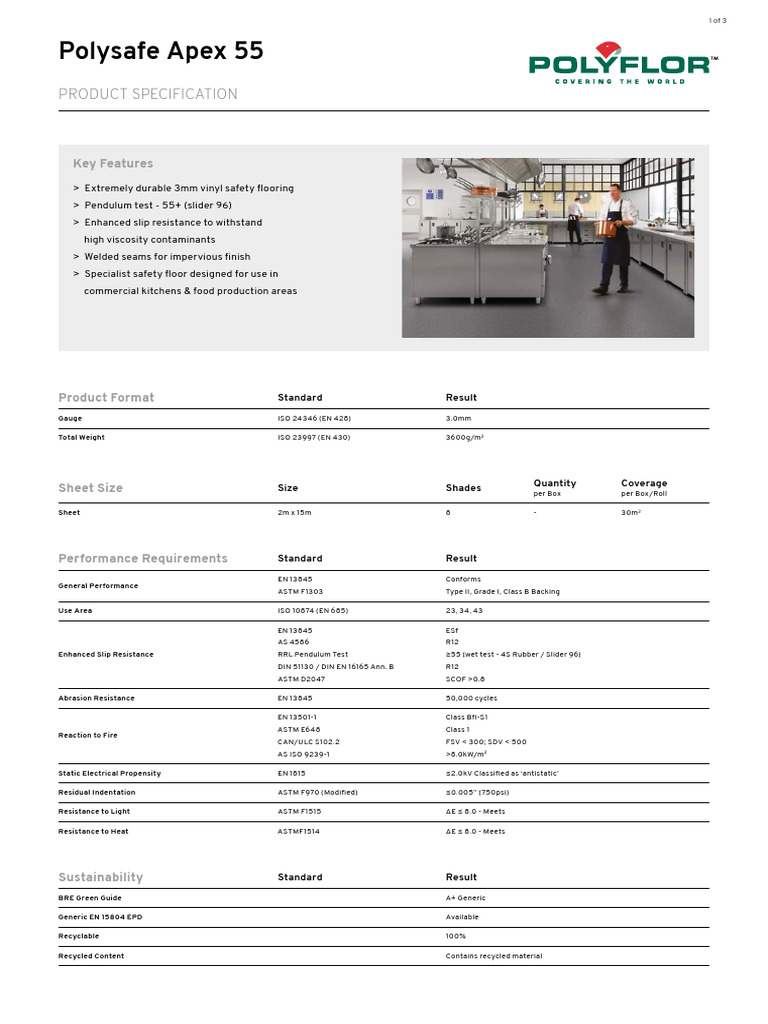 Product Specification Polysafe Apex 55 V2 3D | PDF | Materials