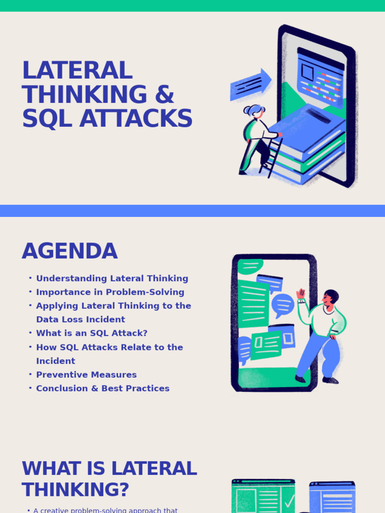 Lateral Thinking & SQL Attacks | PDF | Security | Computer Security