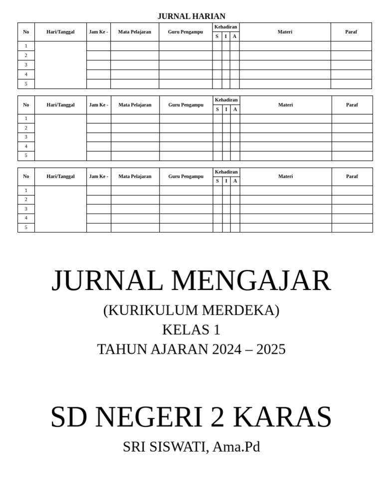 Jurnal Harian | PDF