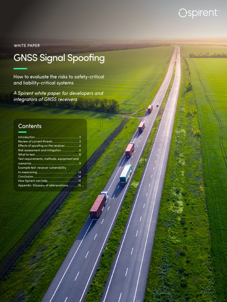 DWP0014 Issue 1-02 GNSS Signal Spoofing | PDF | Global Positioning ...