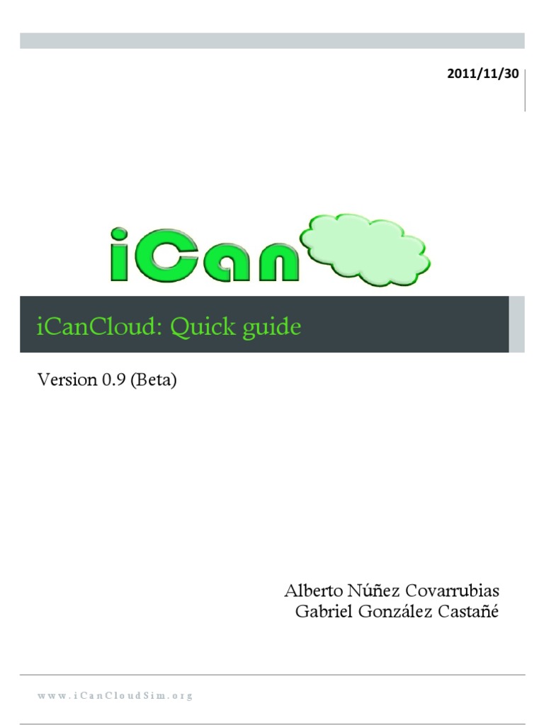 iCanCloud Quickguide | PDF | Application Programming Interface | Cloud ...