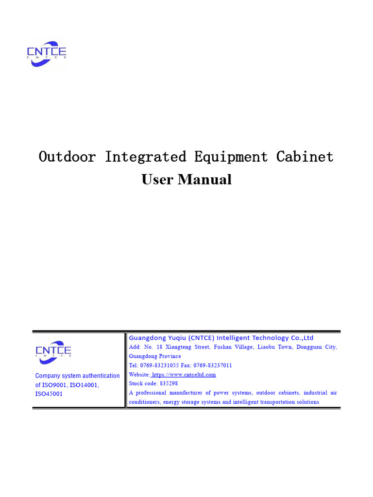 CNTCE Double Cabin User Manual(211690） | PDF | Manufactured Goods ...