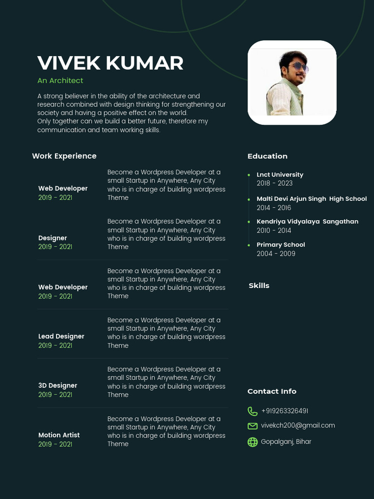 Green Modern Bold Software Developer Resume | PDF