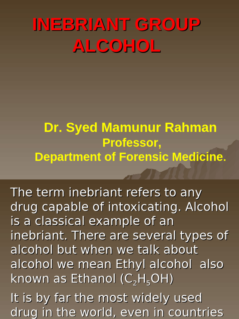 Inebriant Group Alcohol 1.09.24 | PDF | Ethanol | Alcoholic Beverages