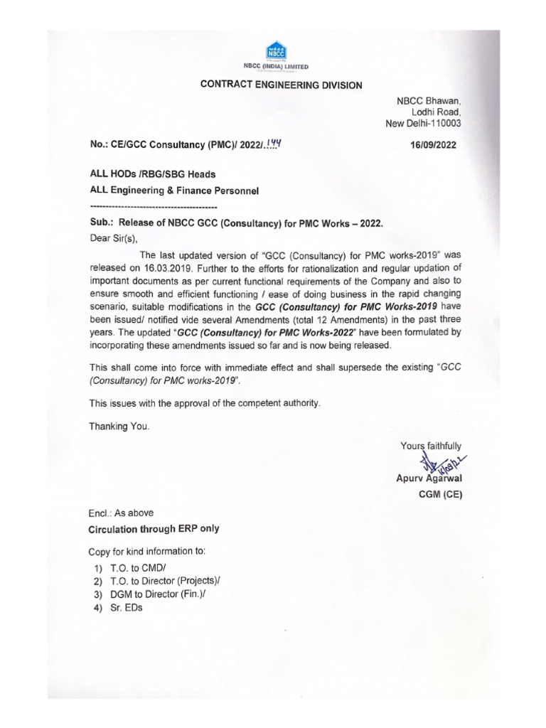 4 GCC PMC Consultancy With AMD | PDF | Conflict Of Interest | Employment