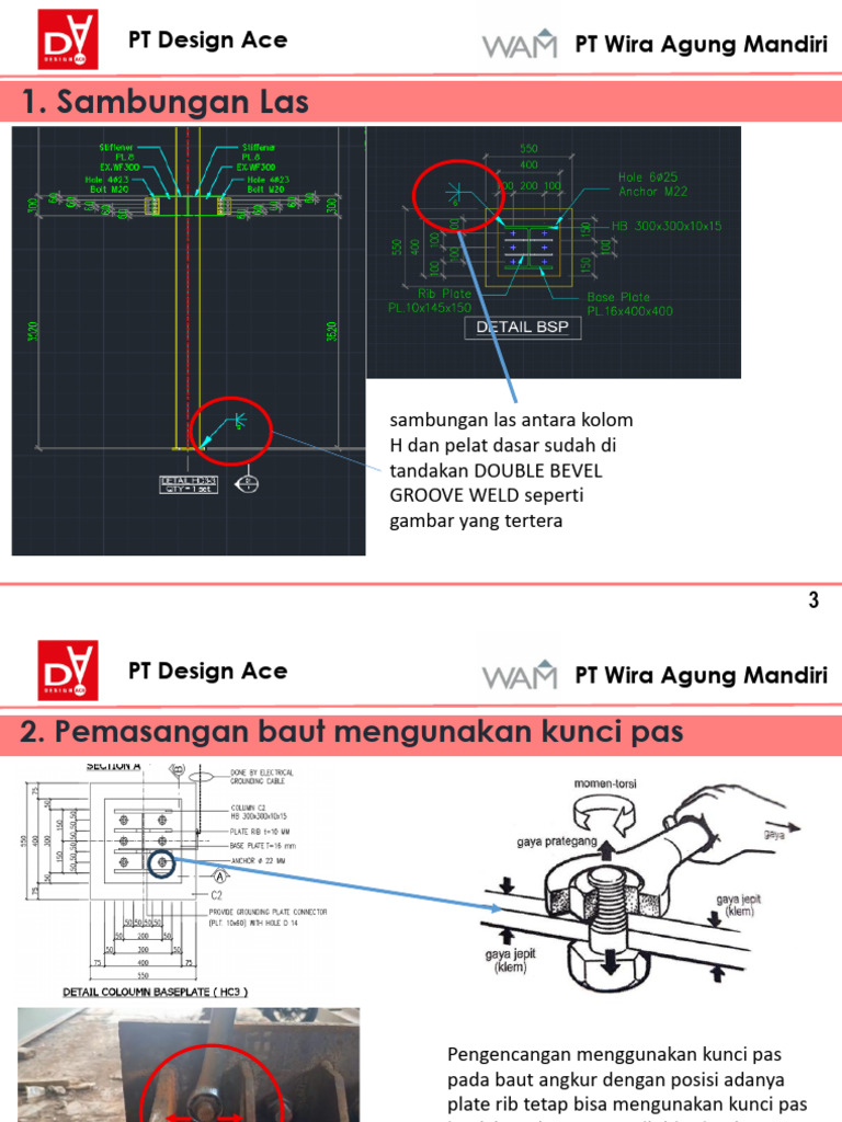 Metode Kerja Pemasangan Baut | PDF