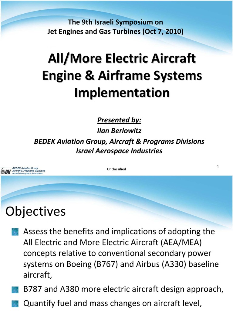 9.all, More Electric Aircraft Engine & Airframe Systems Implementation ...