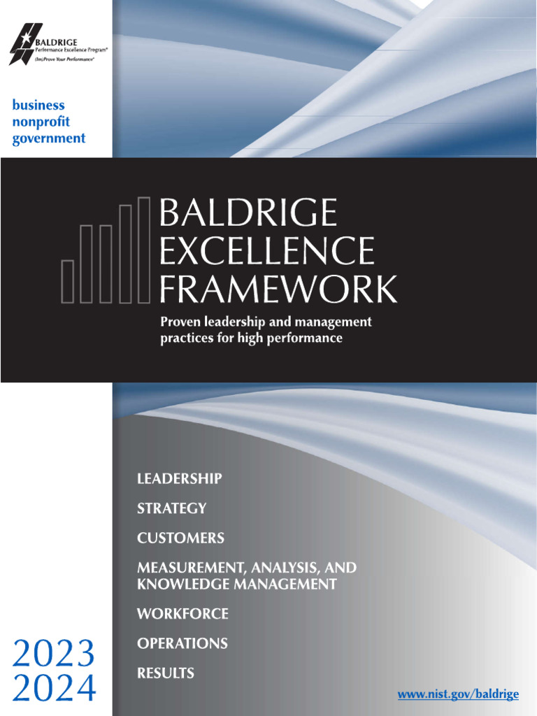 2023-24 Baldrige Excellence Framework—Business_Nonprofit Criteria 2 | PDF