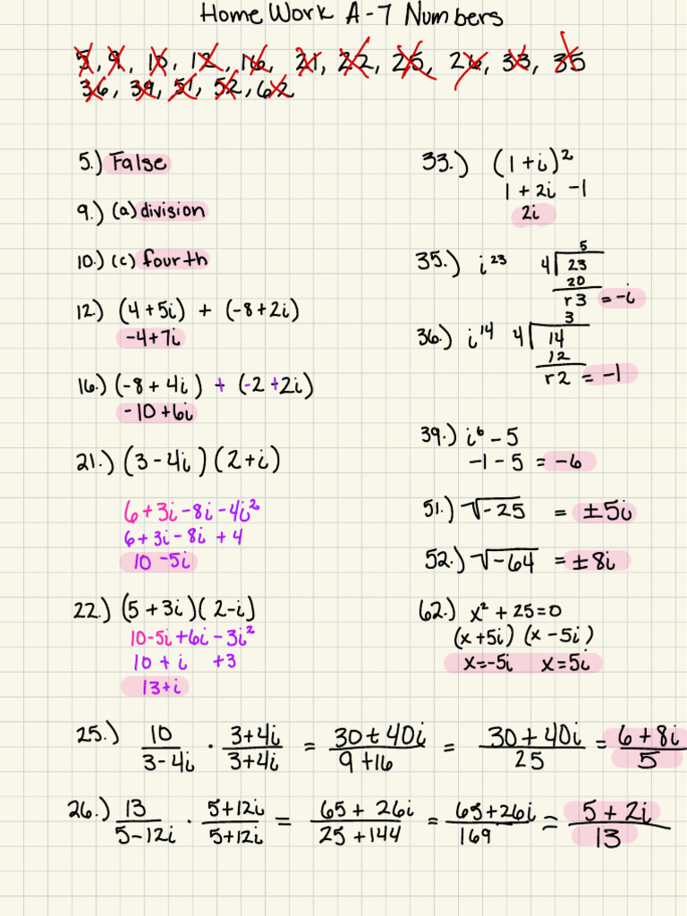 Precalc Homework A7 | PDF