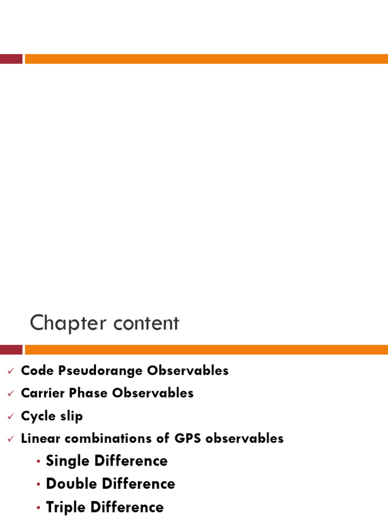 Understanding GPS Observables and Measurements | PDF | Global ...