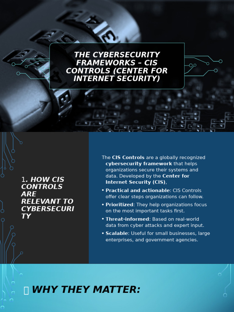 The Cybersecurity Frameworks CIS Controls | PDF | Security | Computer Security