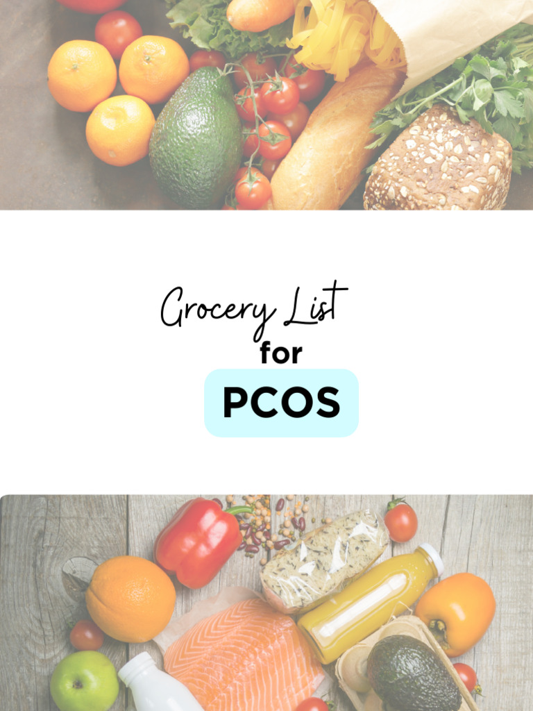 PCOS Beginner's Bundle - Grocery List | PDF