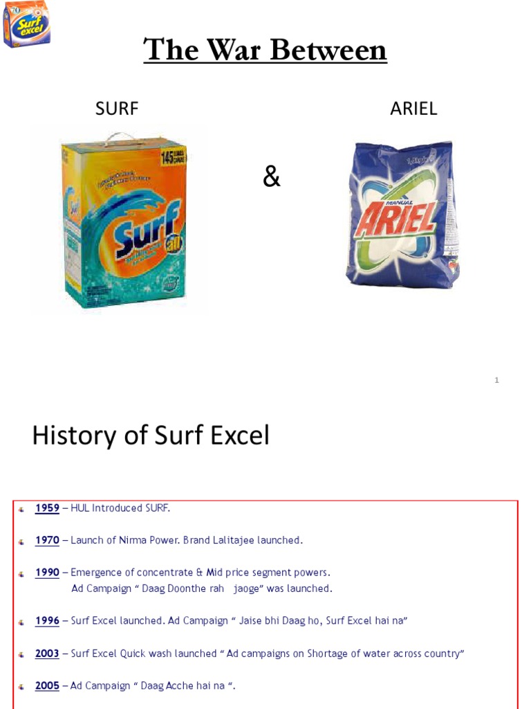 Surf vs Ariel: Detergent War History | PDF | Detergent | Cleaning Products