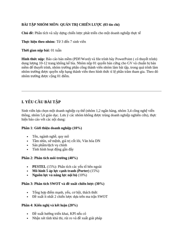 bài tập QTCL | PDF