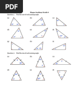 Angles in A Triangle Pdf1 | PDF | Triangle | Angle