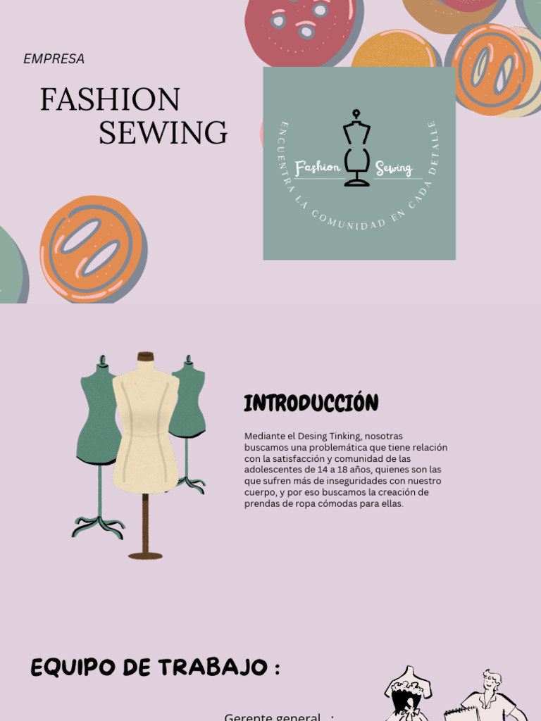 Presentación Moda y Patronaje Elegante Ilustrado Colorido - 20250428 ...