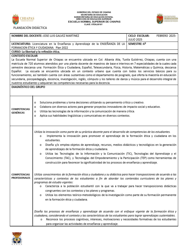 La Libertad y La Reflexi-N - Tica | PDF | Enseñando | Aprendizaje