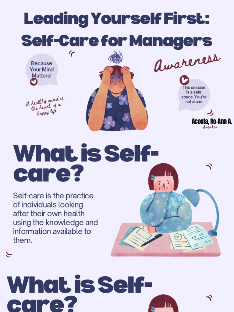 Leading Yourself First: Self-Care For Managers | PDF | Psychology ...