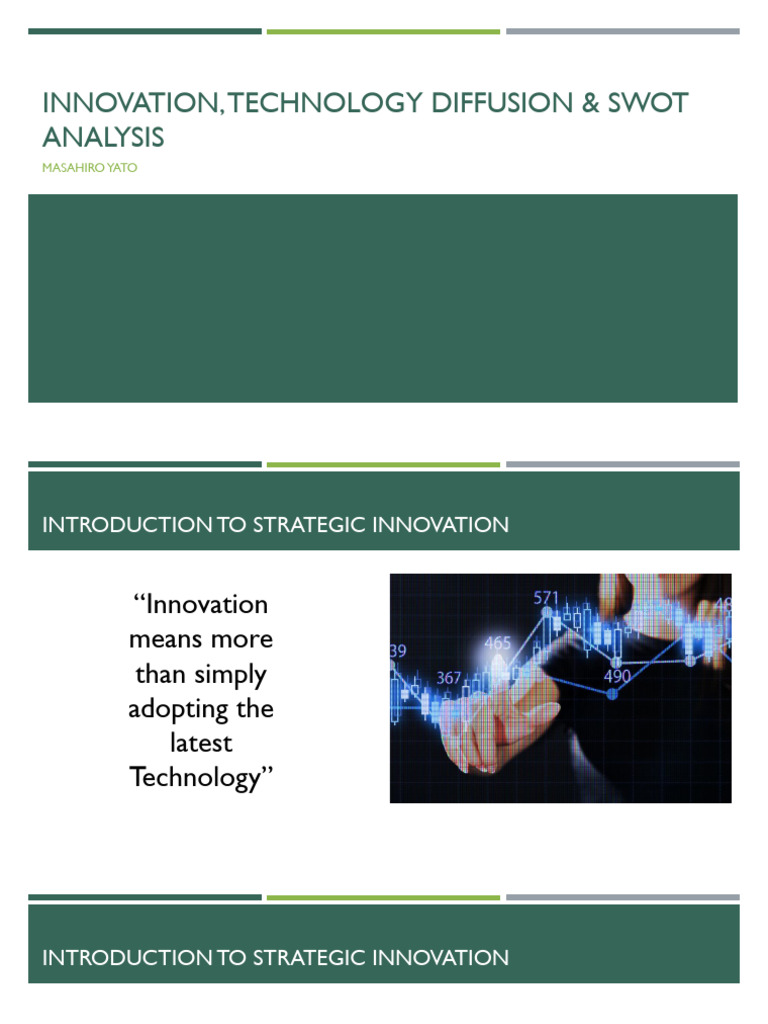 Innovation Technology Diffusion SWOT Analysis | PDF | Swot Analysis | Innovation