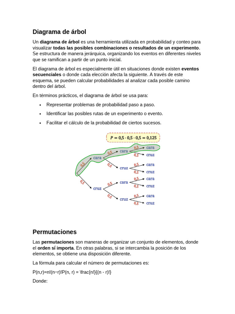 Diagrama de Árbol ABEL | PDF | Permutación | Probabilidad