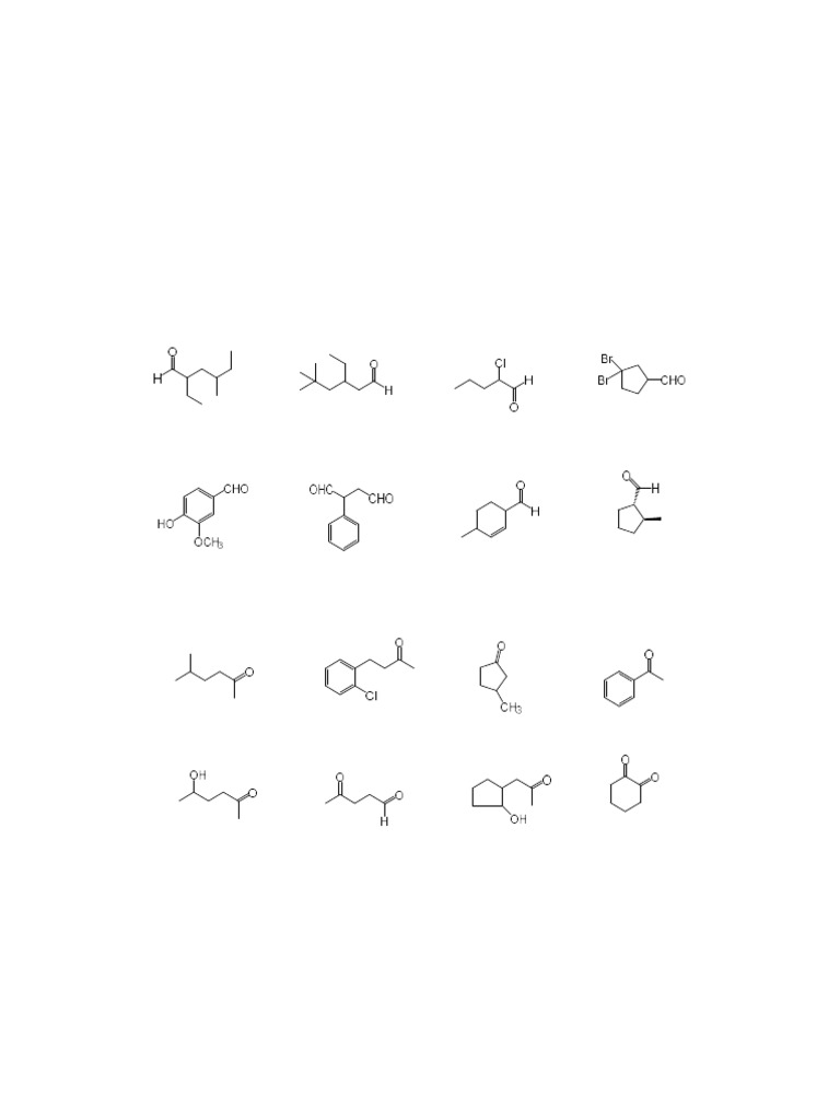 Assignment 1 IUPAC Aldehydes-Ketones | PDF