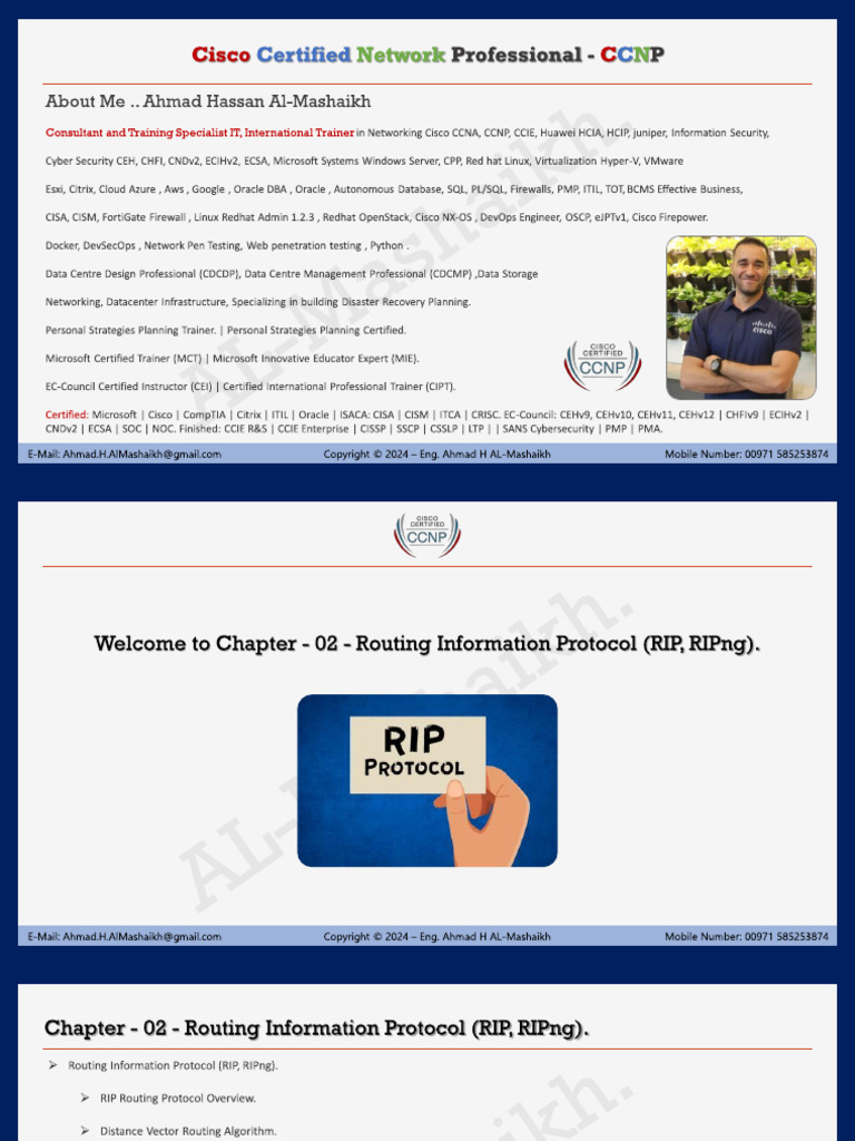 Chapter - 02 - Routing Information Protocol (RIP, RIPng) . | PDF