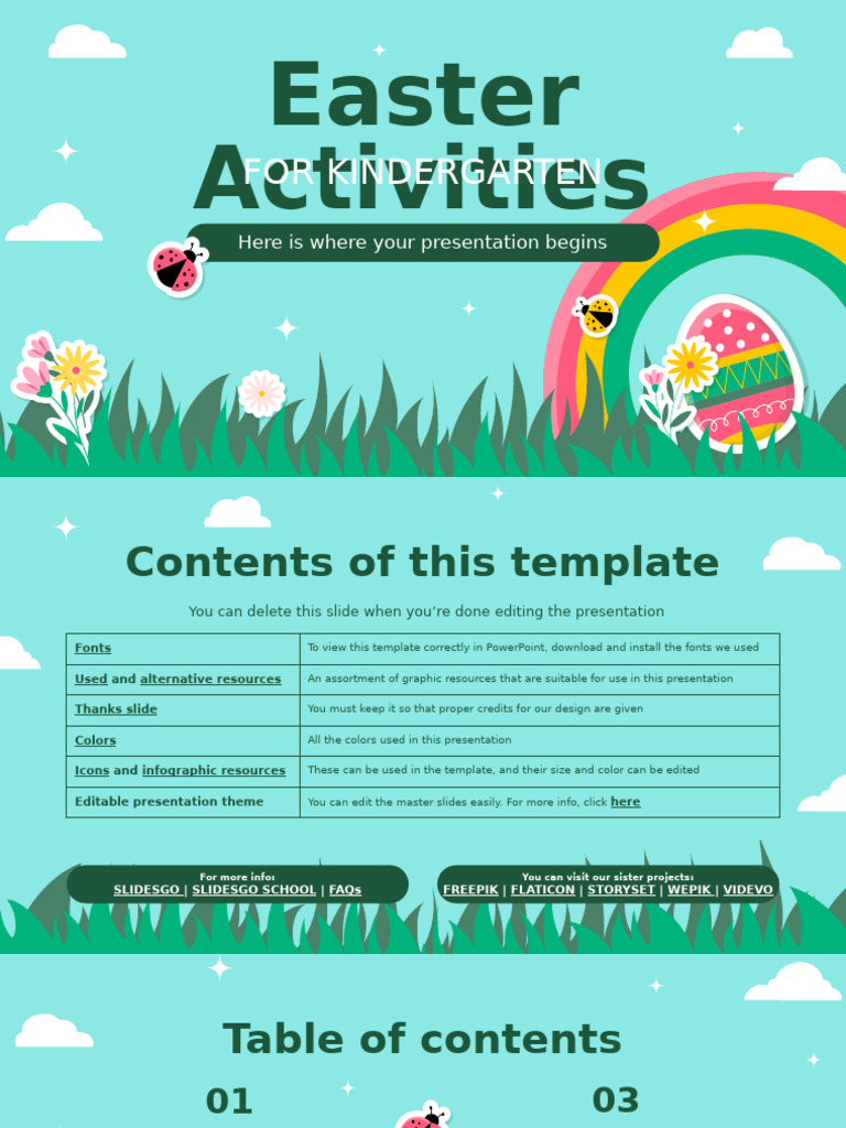 Easter Activities For Kindergarten by Slidesgo | PDF | Planets ...
