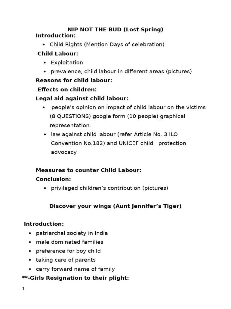 Sample-std12-Project Topics With Points | PDF | Child Labour | Social ...