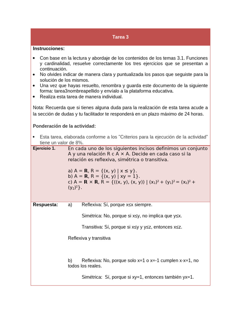 Tarea 3 | PDF | Multiplicación | Conceptos matemáticos