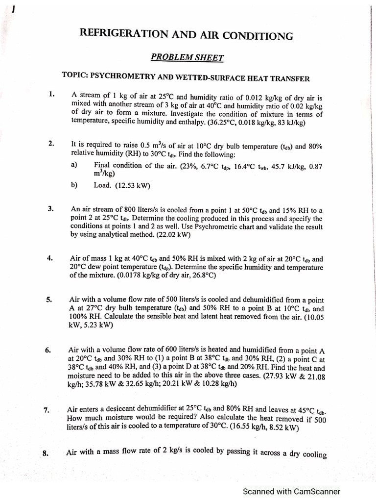 RAC Problem Sheet 2 | PDF