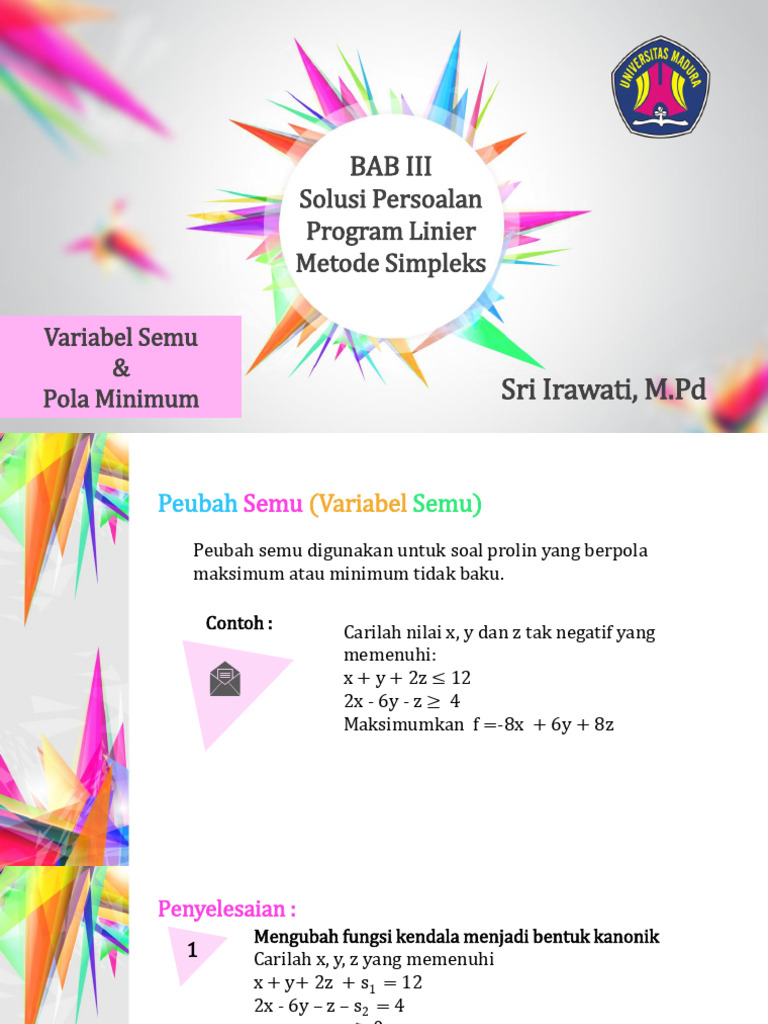 Metode Simpleks | PDF