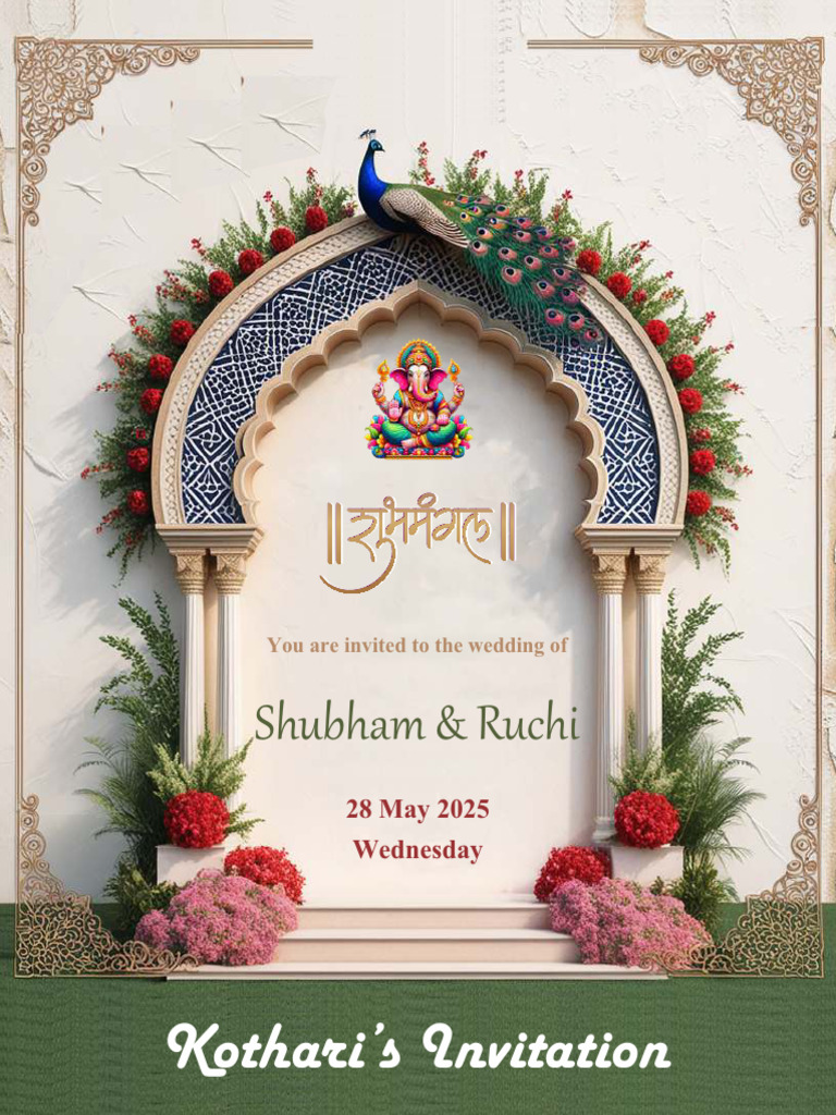 Shubham & Ruchi Wedding Invitation | PDF