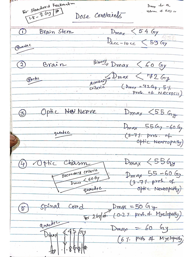 Dose Constraints | PDF
