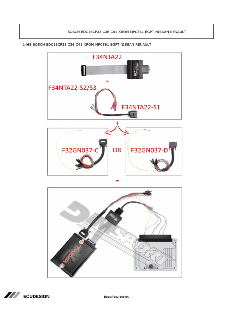 Bosch Edc16c36 Xrom Mpc561 Egpt Nissan Renault | PDF