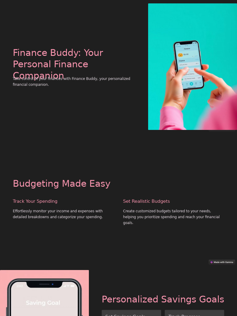 Finance Buddy Your Personal Finance Companion | PDF | Credit Card | Investing