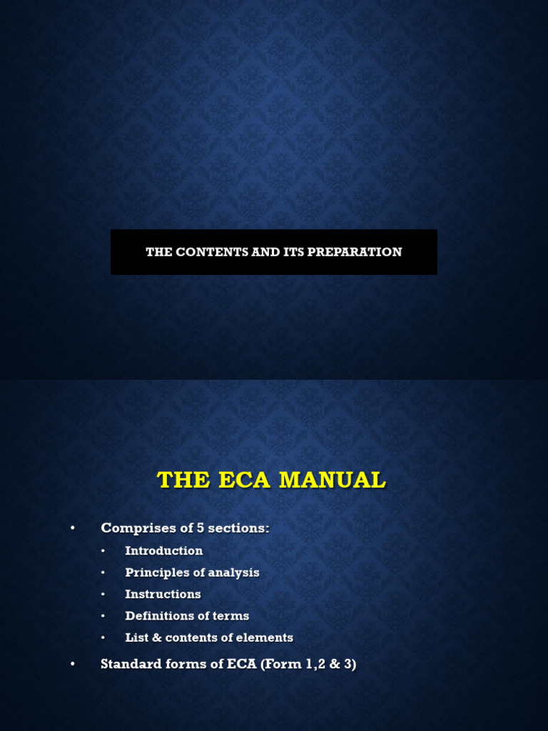 L5 ECA Standard Forms and Contents - Updated For STUDENTS | PDF | Ratio ...
