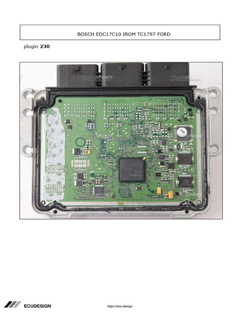 Bosch Edc17c10 Irom Tc1797 Ford | PDF