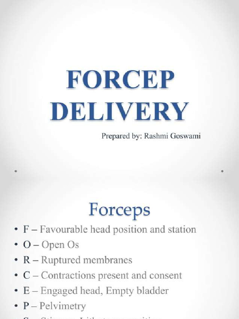 FORCEP | PDF
