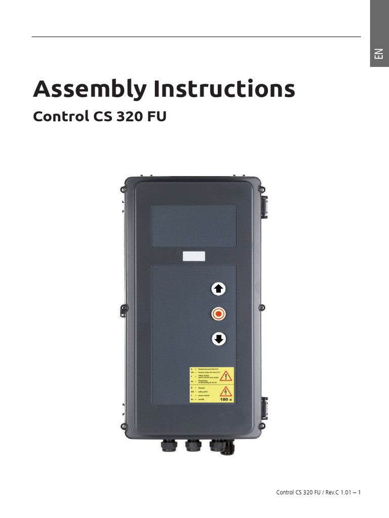 Control CS 320 FU Assembly-Instructions-CS-320-76 Pages | PDF | Safety | Mains Electricity