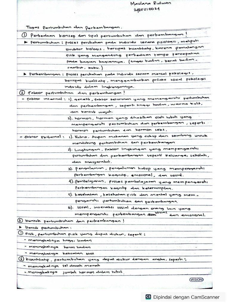TGS Perkembangan PD Maulana Ridwan | PDF