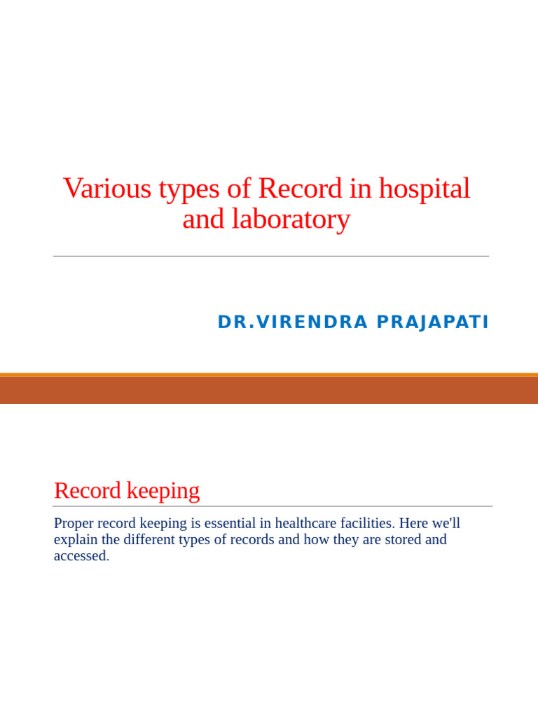 Record Keeping | PDF