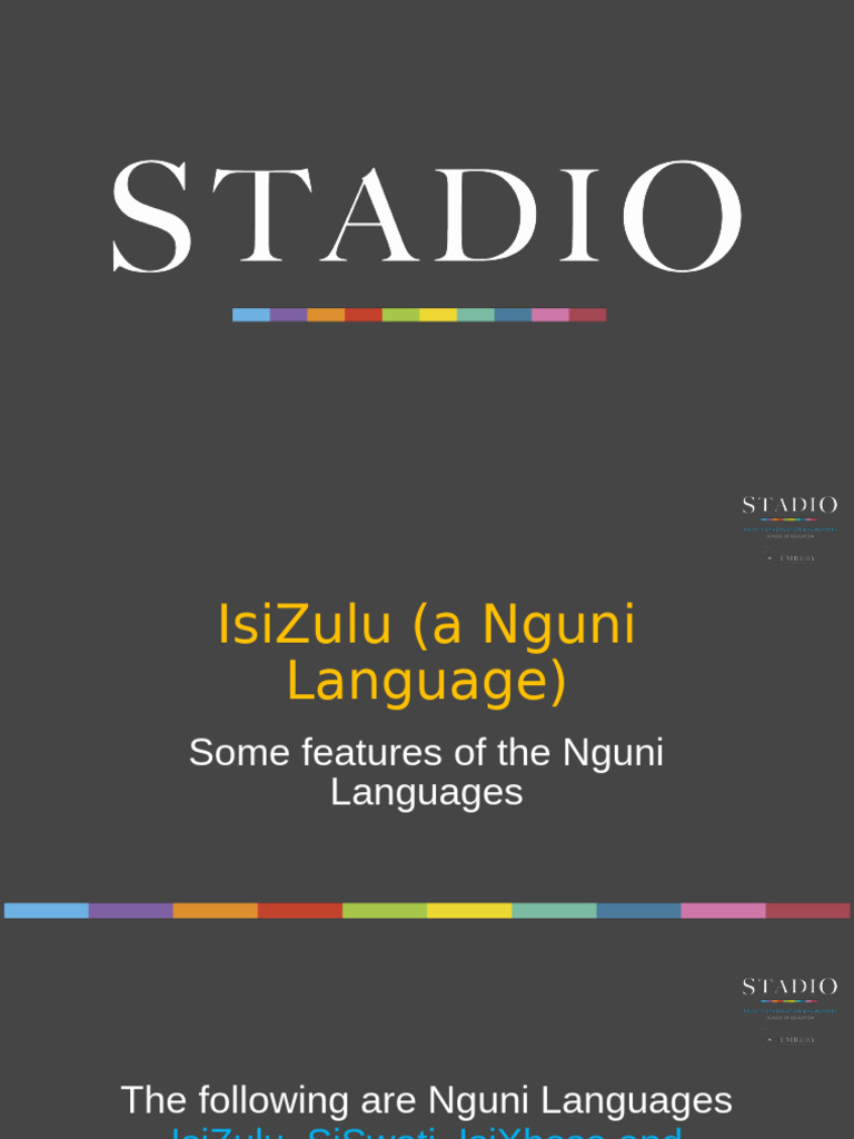 IsiZulu Conversational Language - Introduction (IsiZulu Vowels ...