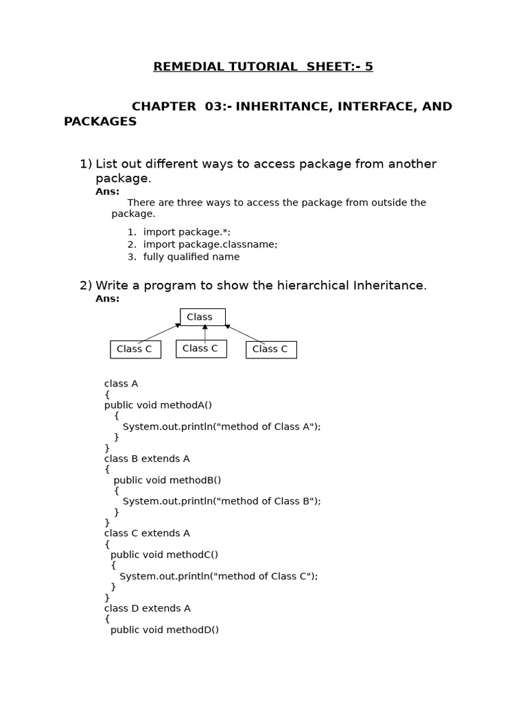 Remedial Tutorial 5 Solution | PDF | Java (Programming Language) | Computer Engineering